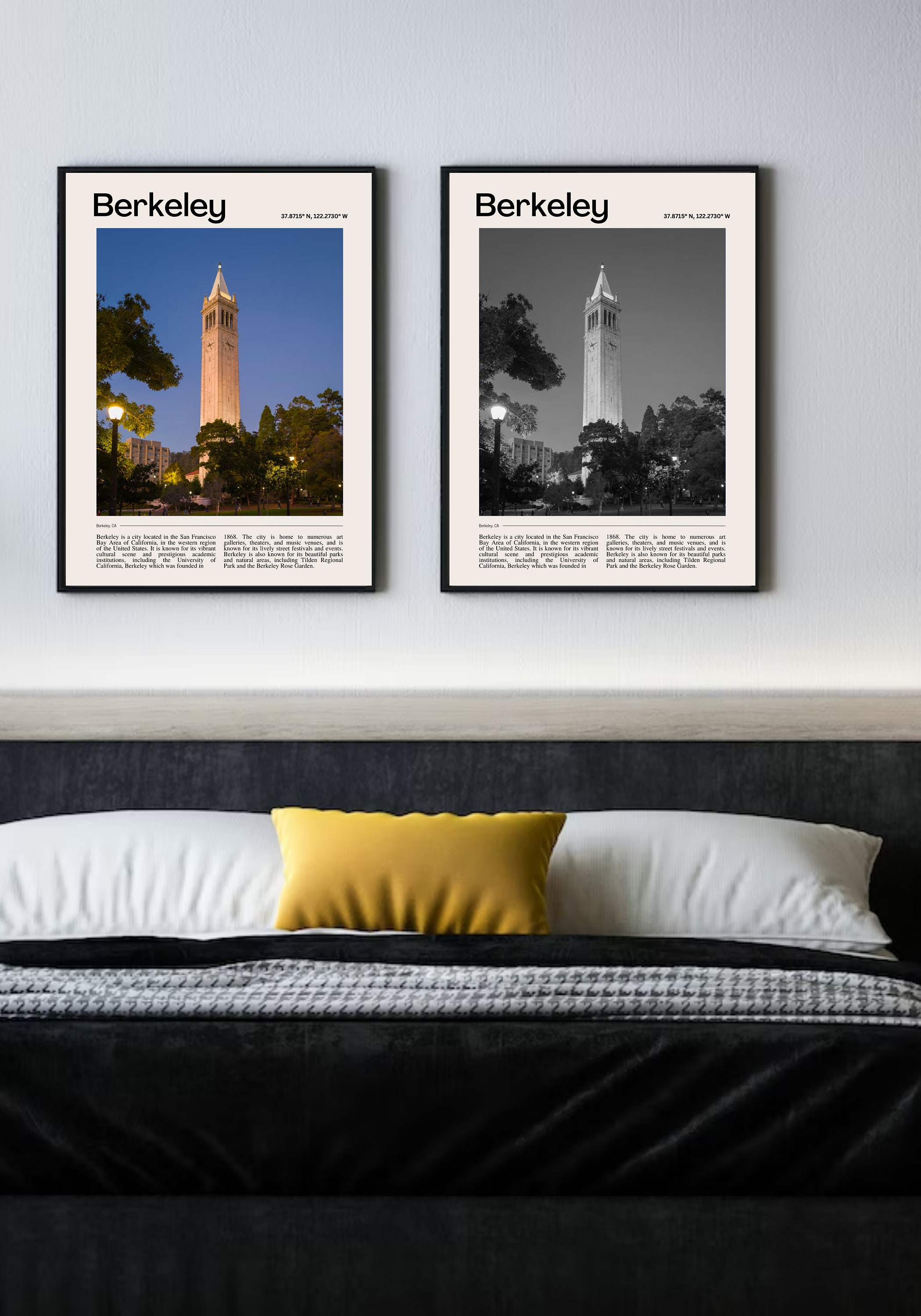 Berkeley, CA Poster Travel Poster Vintage Berkeley California Poster Color Digital Download - Etsy