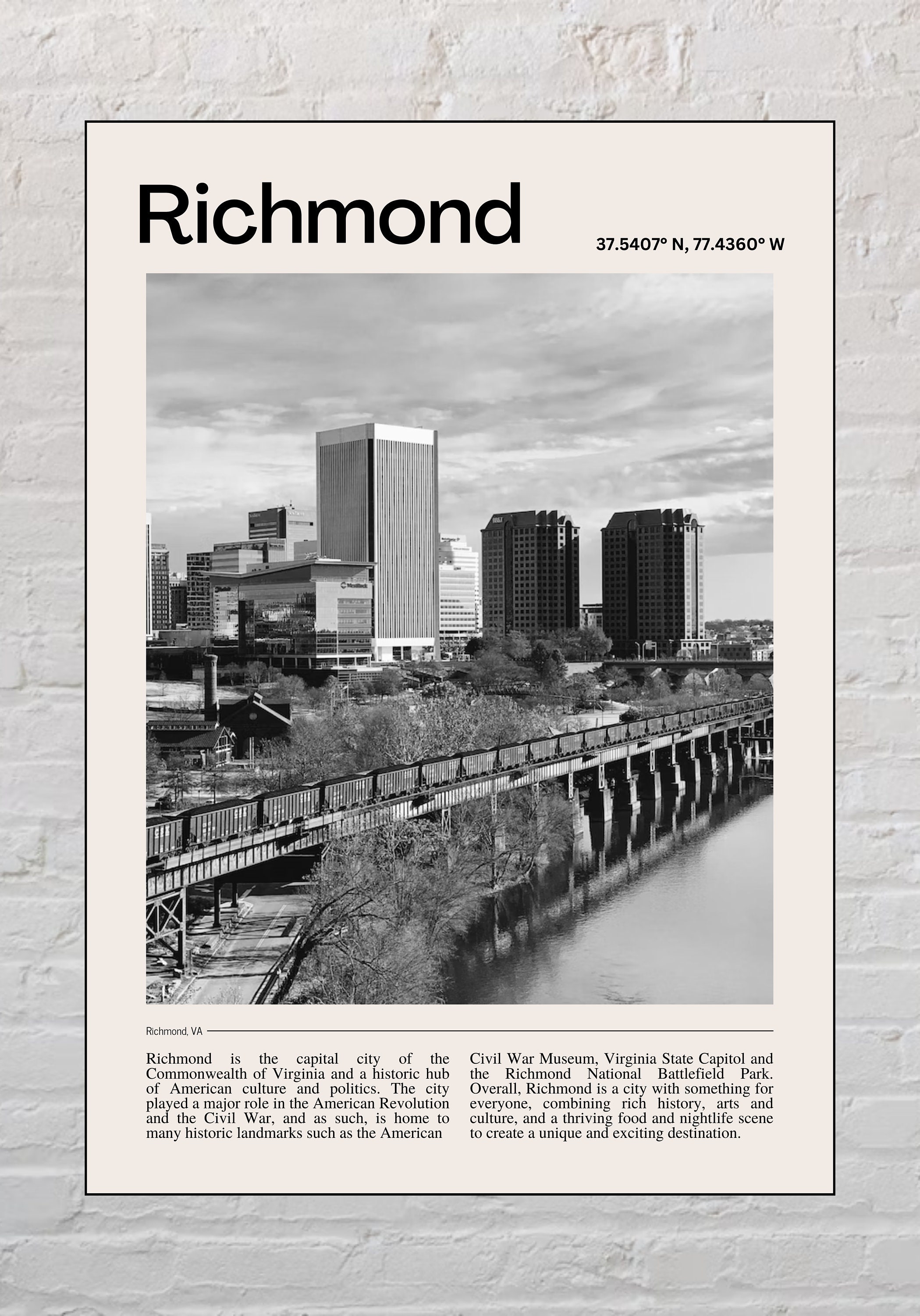 Richmond Poster | Set of 2 | Richmond Virginia | Digital Download | - Etsy
