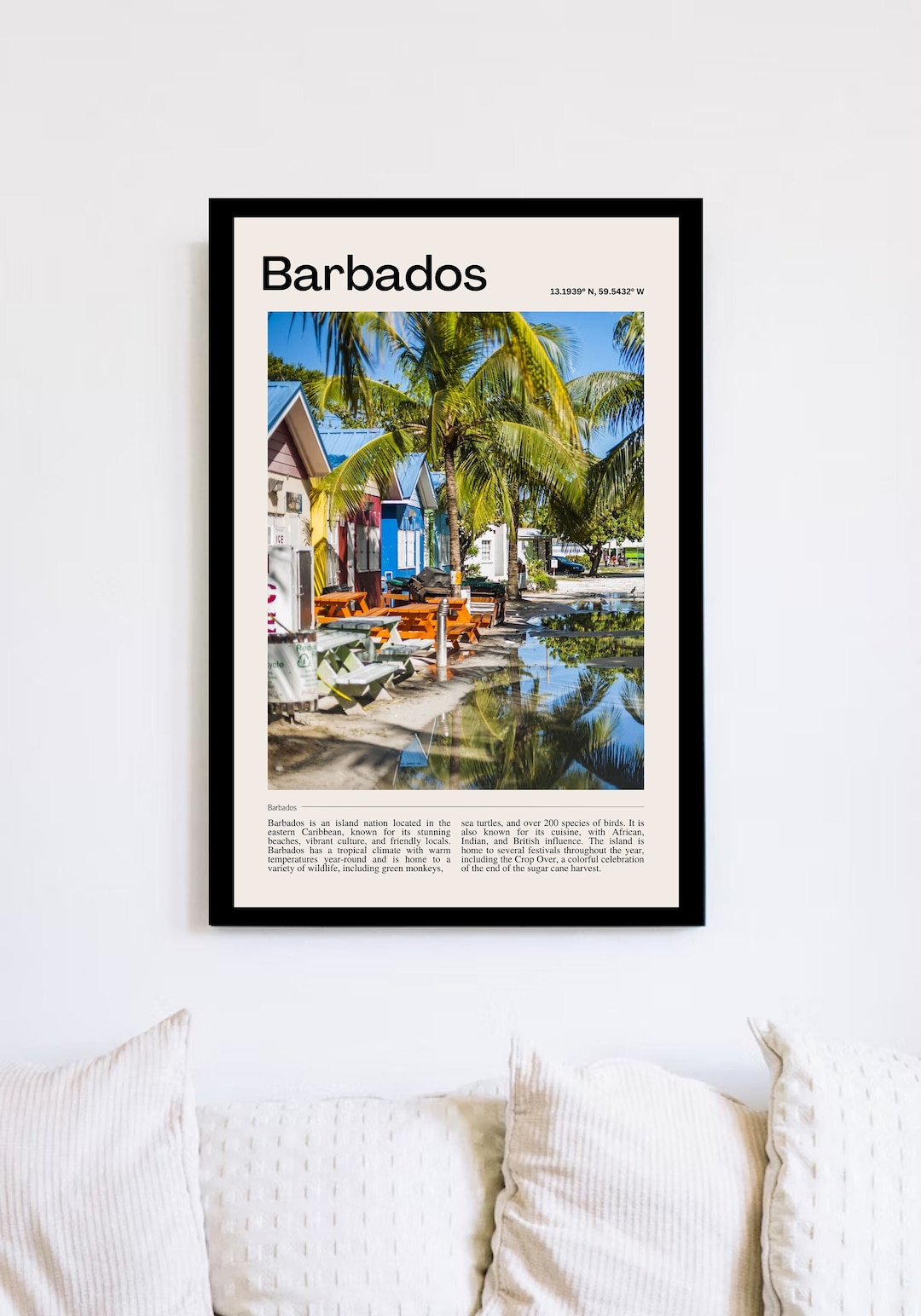 Barbados Poster | Travel Poster | Vintage Barbados Poster | Color ...