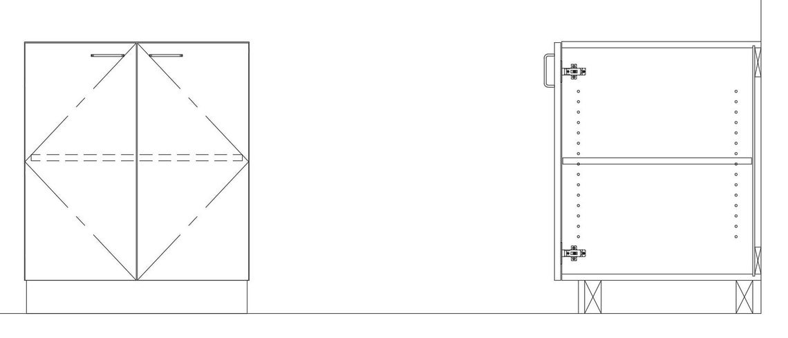 Basic 2 Door Base Cabinet Construction Plans - Etsy