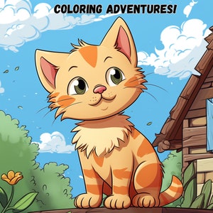 Cat-tastic Coloring Adventure: Cute Kitty Cat Coloring Book, Gift Ideas ...