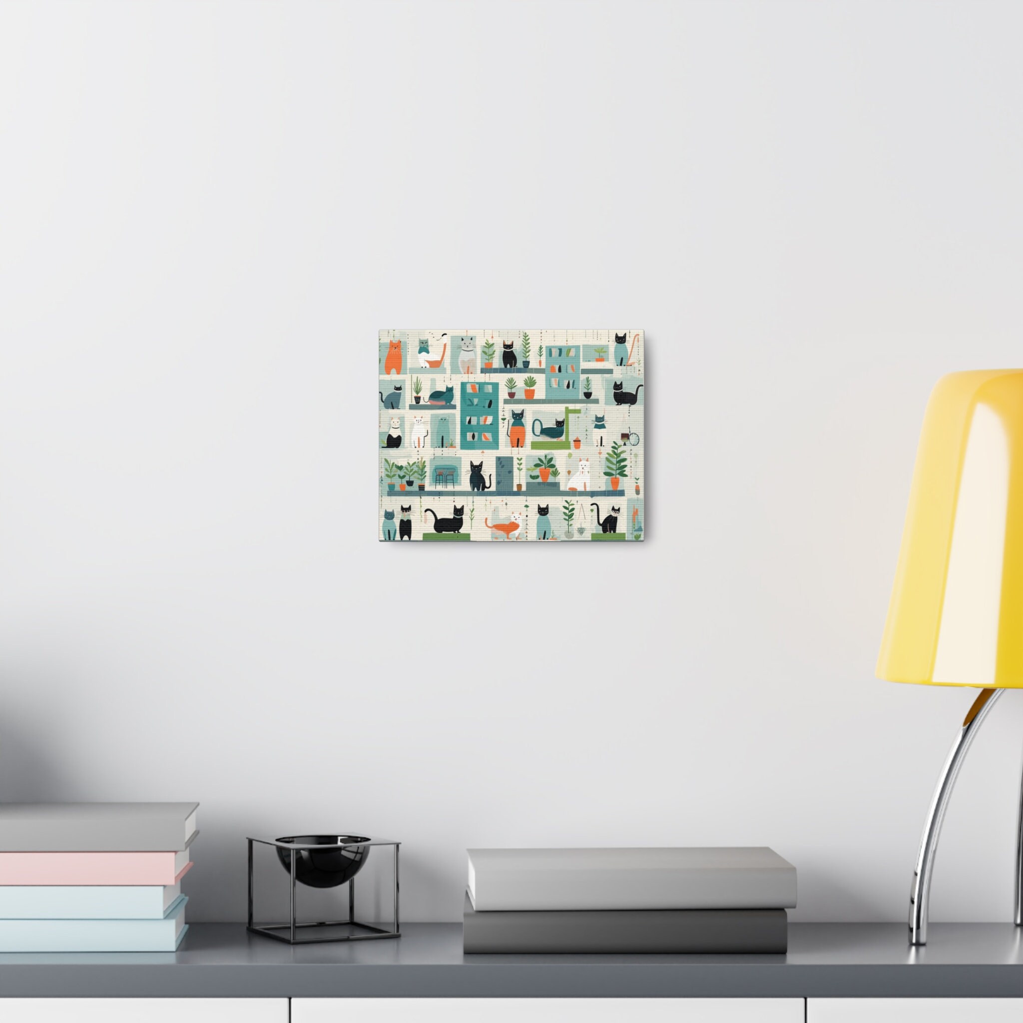 Cats on Shelves, Canvas for Cat Moms and Dads, Great Gift for Any ...