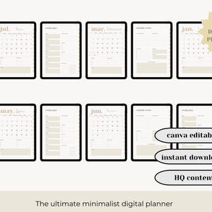 2025 Digital Planner, Goodnotes Digital Planner, Weekly Monthly Planner ...