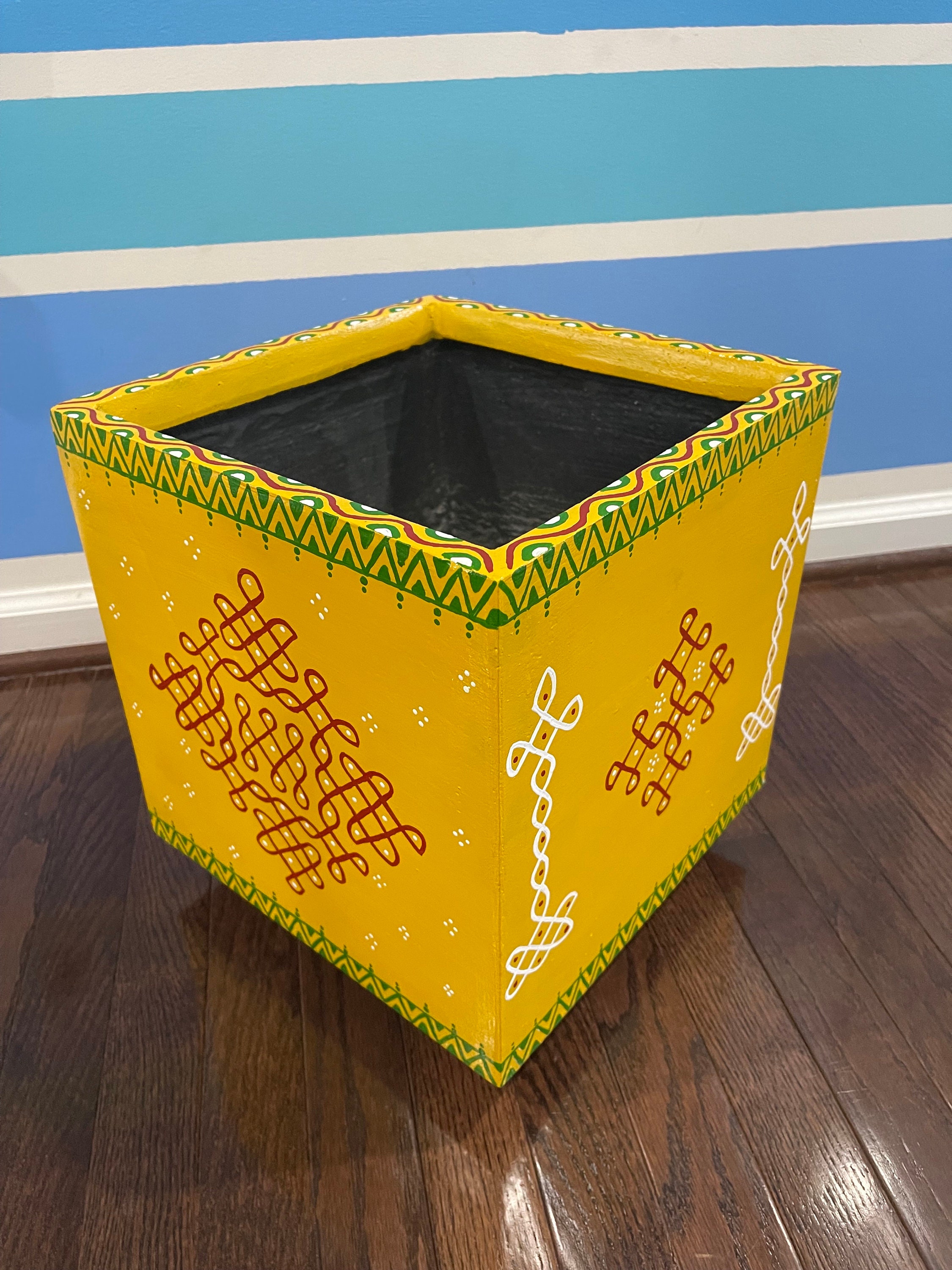 Handmade Tulsi Pot: Indian Home Decor, Hindu Planter - Etsy