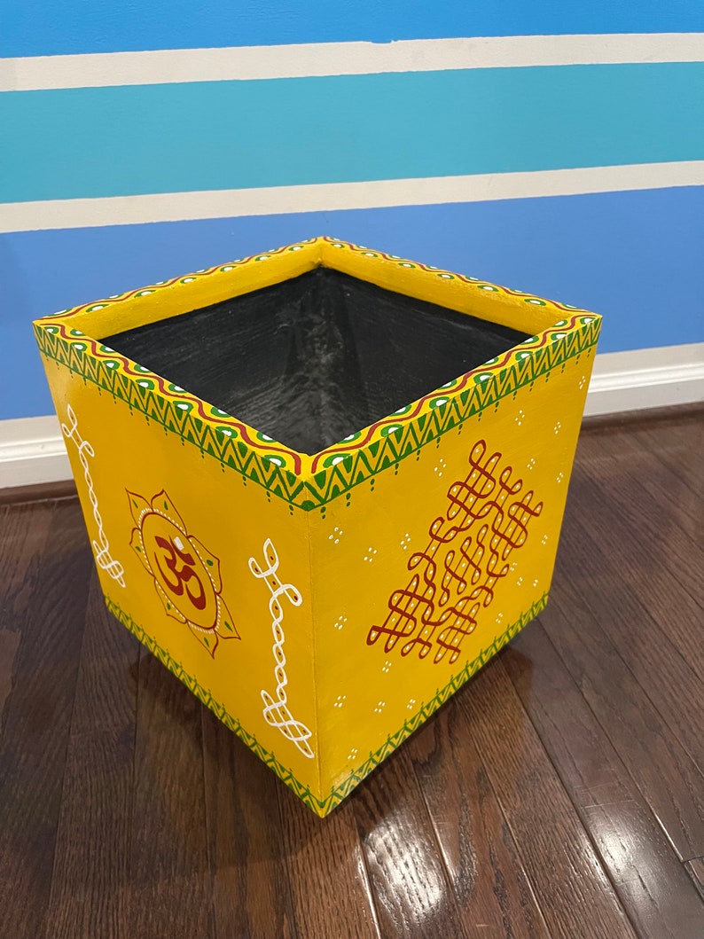 Handmade Tulsi Pot: Indian Home Decor, Hindu Planter - Etsy