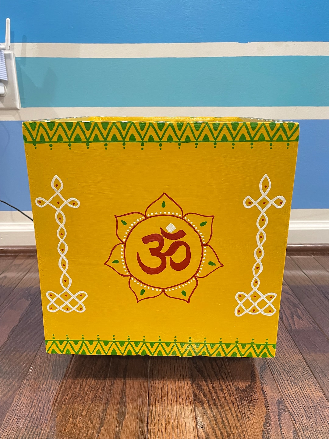 Handmade Tulsi Pot: Indian Home Decor, Hindu Planter - Etsy