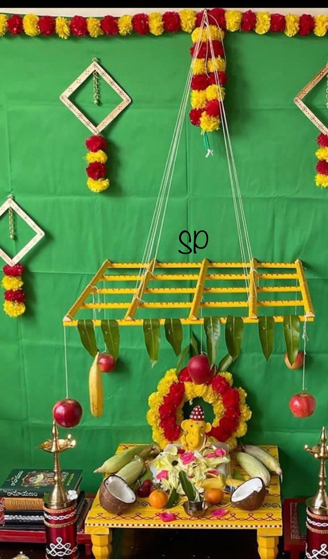 Wooden Palavelli Palavelli Kolam Palavelli Handmade Palavelli Ganesh ...