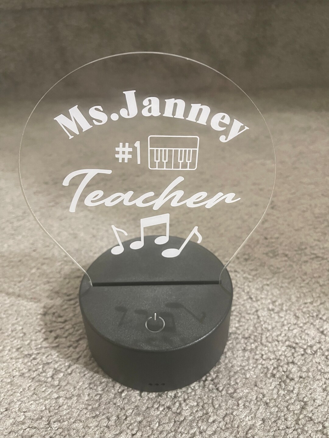 Personalized Desk Lamp: Custom Night Light, Kids Room Decor - Etsy