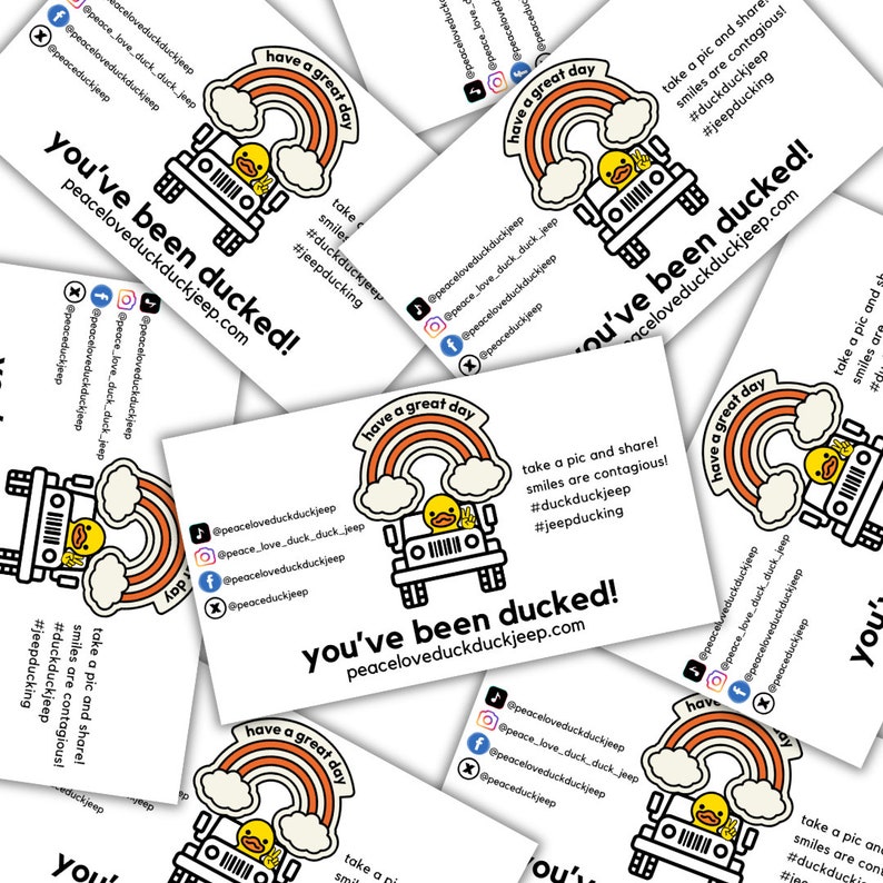 You’ve Been Ducked - Duck Tags - Ducking Tags - Tags for Ducking ...