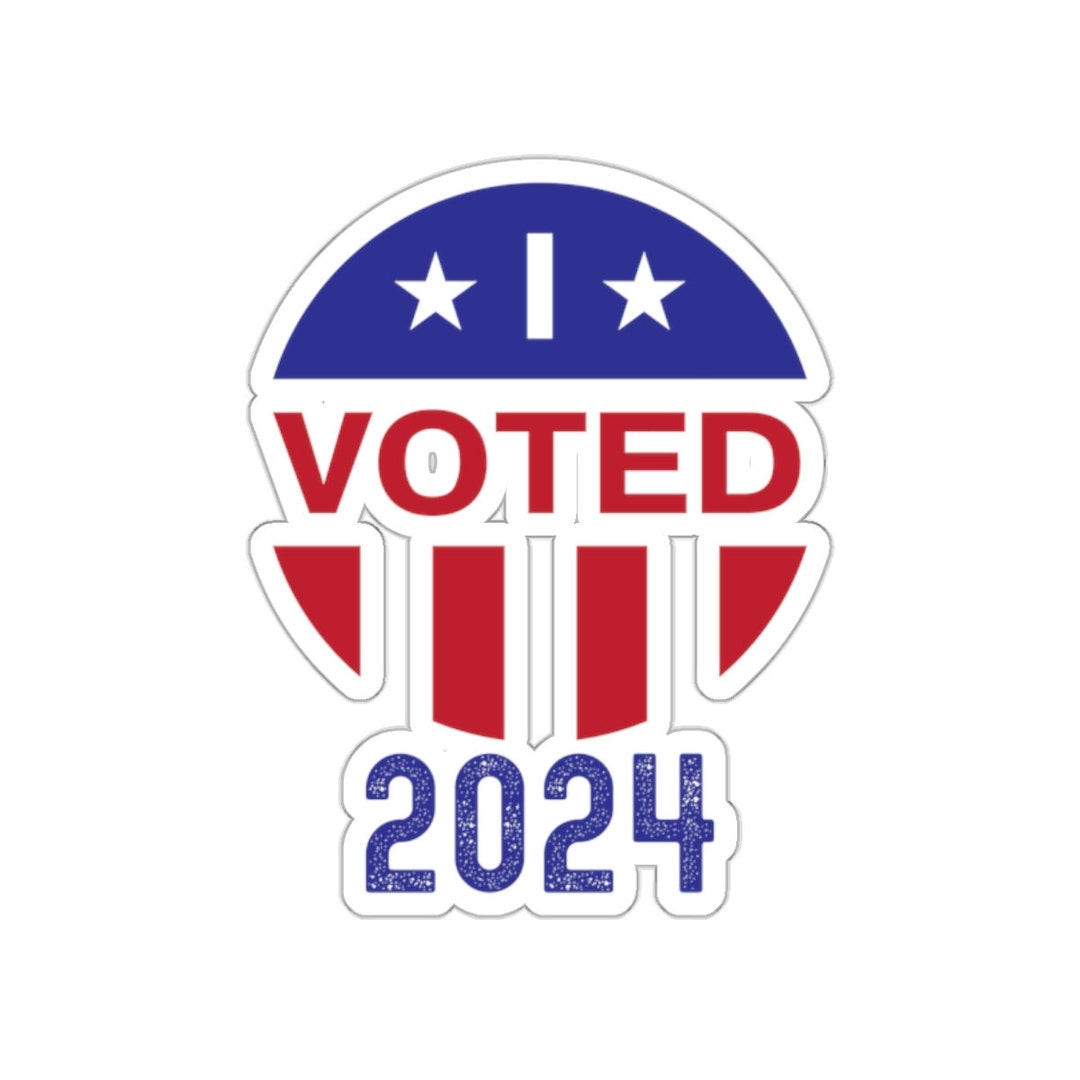 I Voted Die-cut Stickers, I Voted 2024 Sticker - Etsy