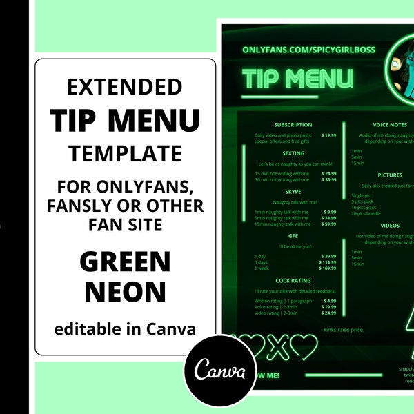 Onlyfans Graphic Template - Etsy