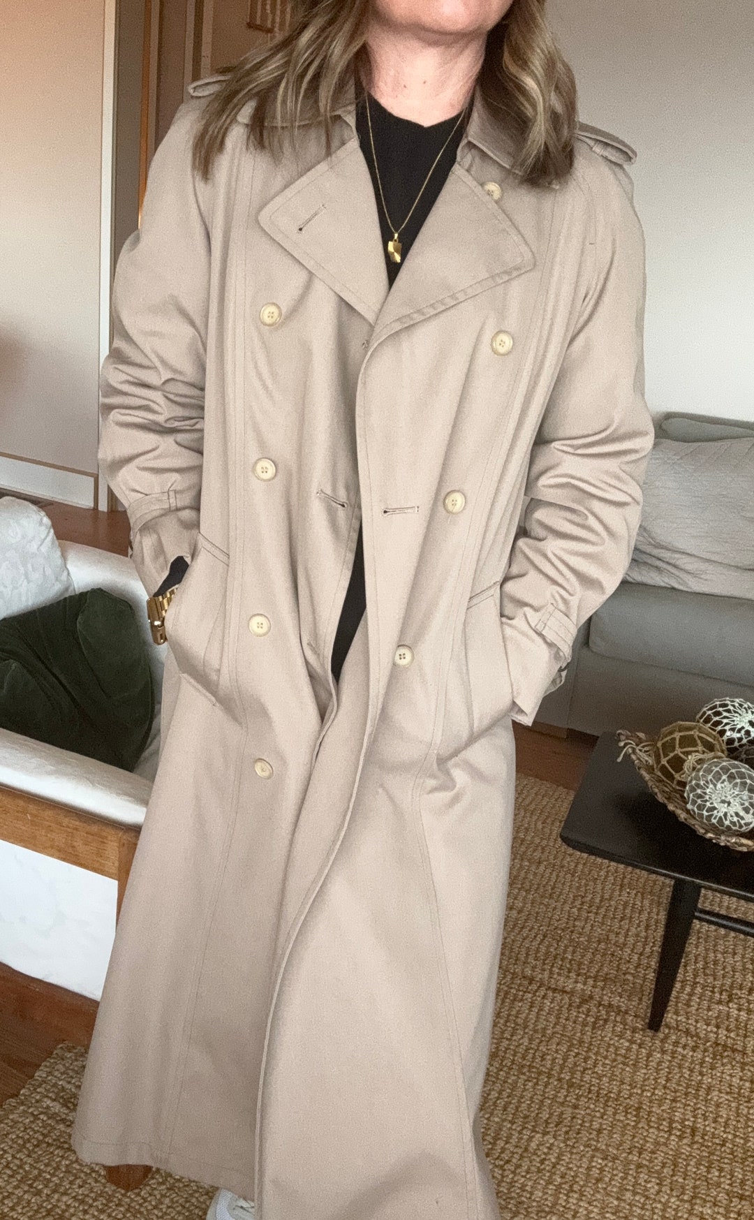 London Fog Trench Coat - Etsy