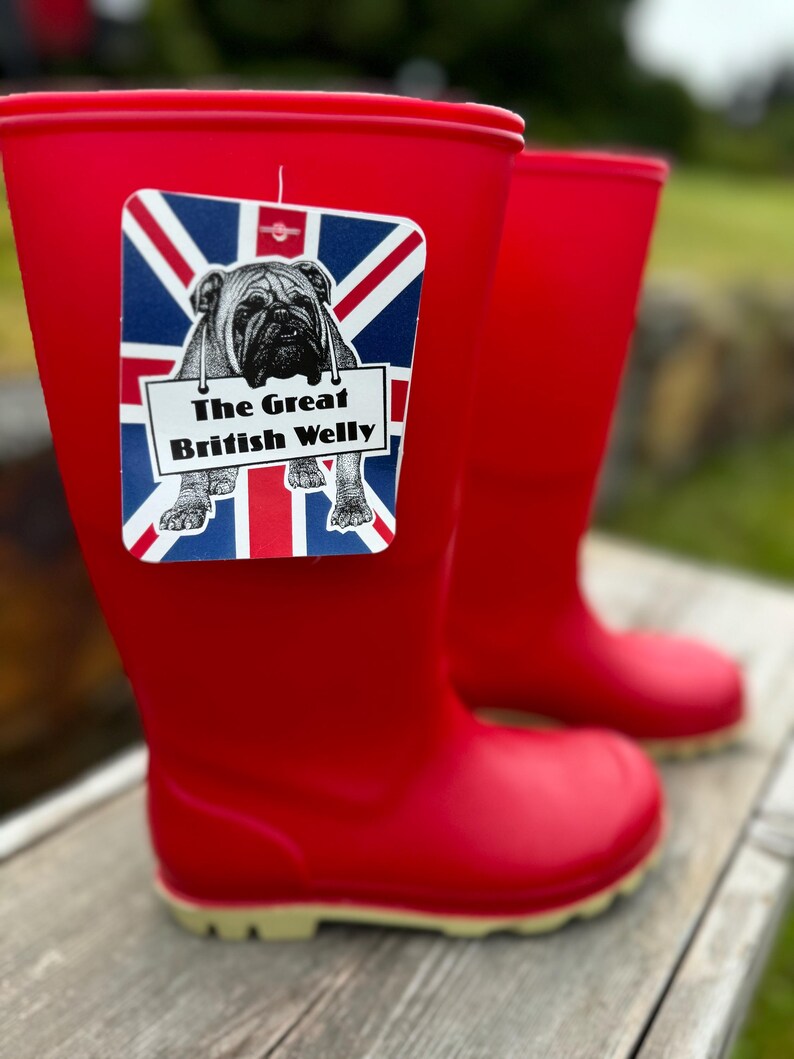 The Great British Welly Kids Rain Boots - Etsy