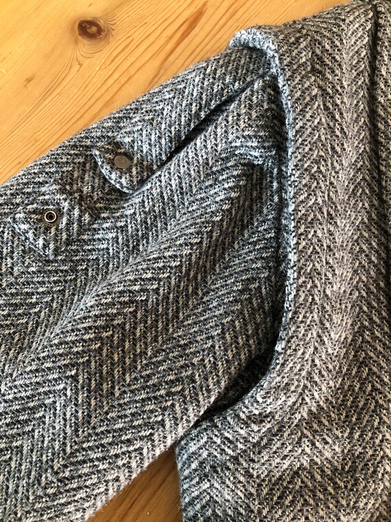 Vintage Bomber Jacket Herringbone Pattern - Gem