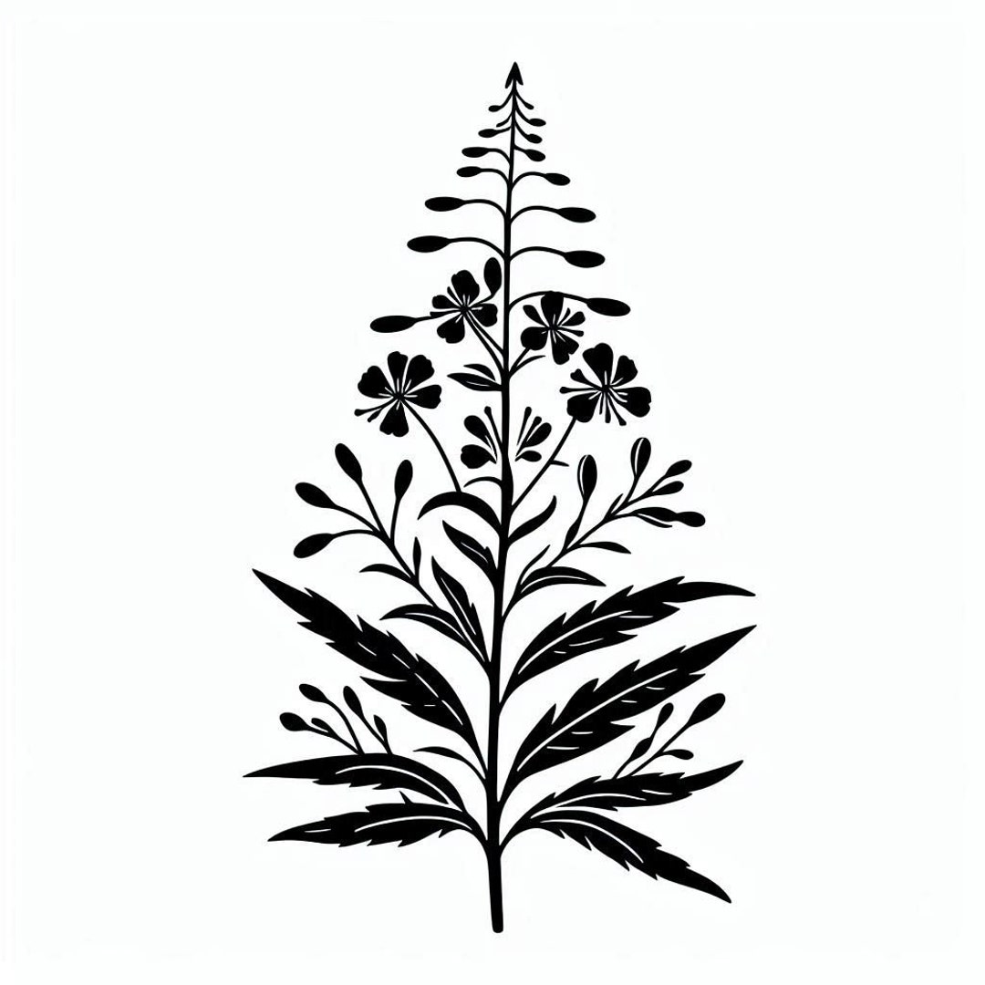 Fireweed Flower Template - Etsy