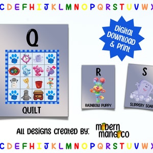 Blue's Clues, ABC Flash Cards, Alphabet Flashcards, Learn Letters ...