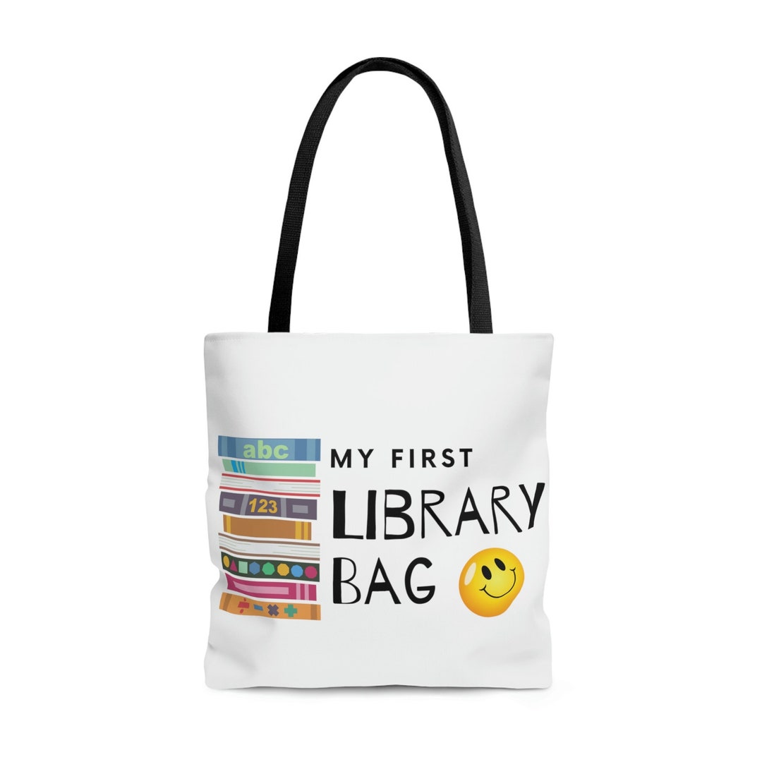 My First Library Bag, Kid Tote, Library Book Bag, Kid Birthday Gift ...
