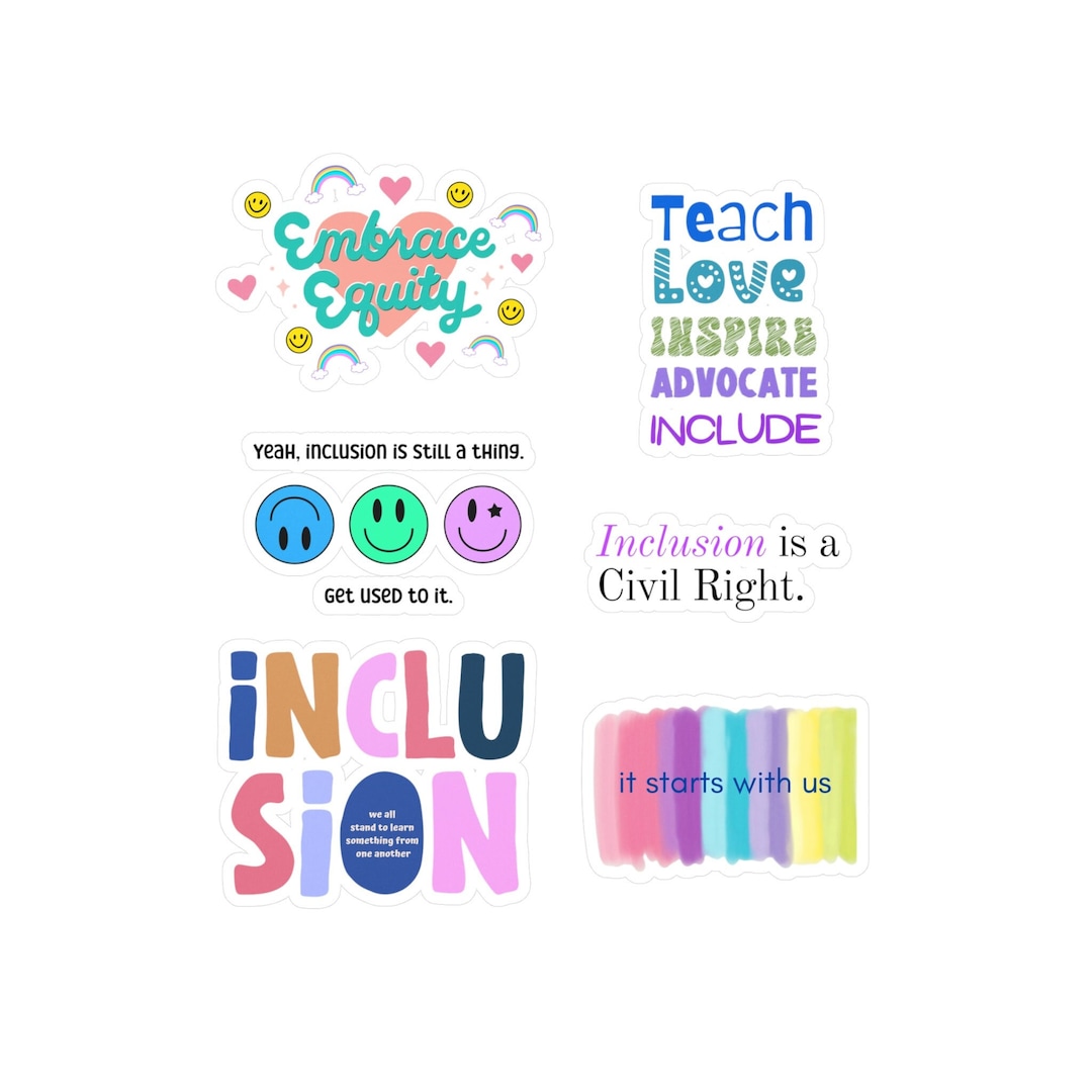 Inclusion Vinyl Decals, Inclusion Stickers, Special Education Teacher ...