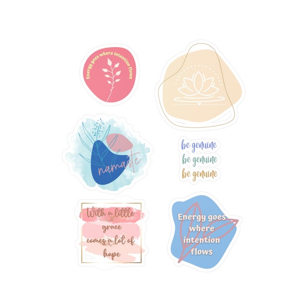 Intention Stickers - Etsy