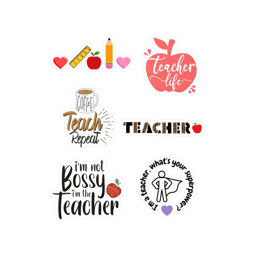 Teacher Stickers, Teacher Decals, Teacher Water Bottle Stickers ...