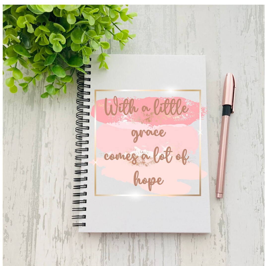 Grace Notebook, Hope Notebook, Inspirational Quote, Beautiful Journal ...