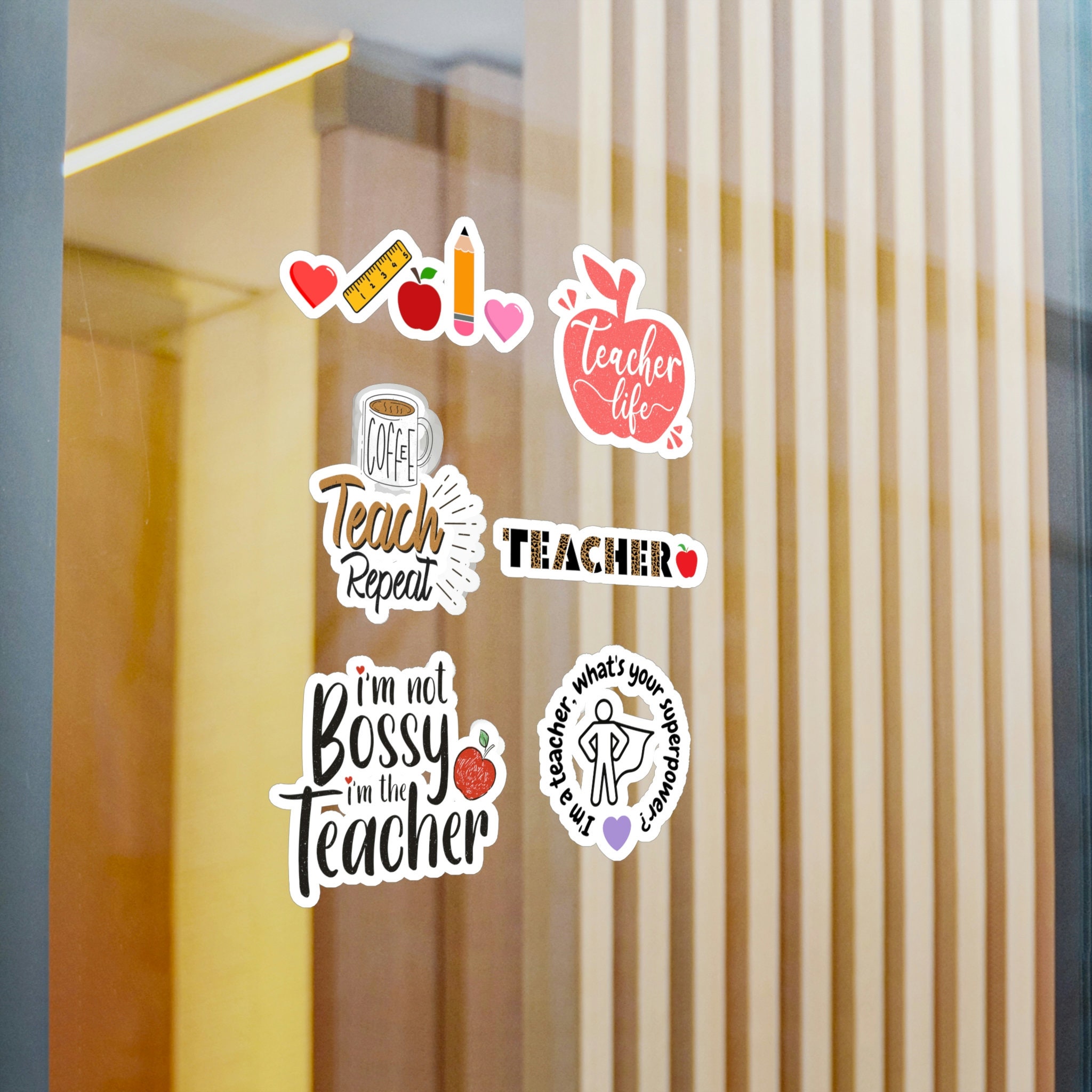 Teacher Stickers, Teacher Decals, Teacher Water Bottle Stickers ...