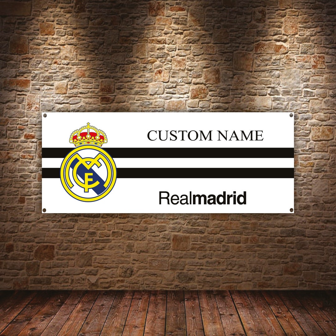 Personalized Gift Real Madrid Flag Banner - Etsy