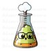 Funny Cute Science Beakers Clipart With Clear Background (PNG) Used for ...