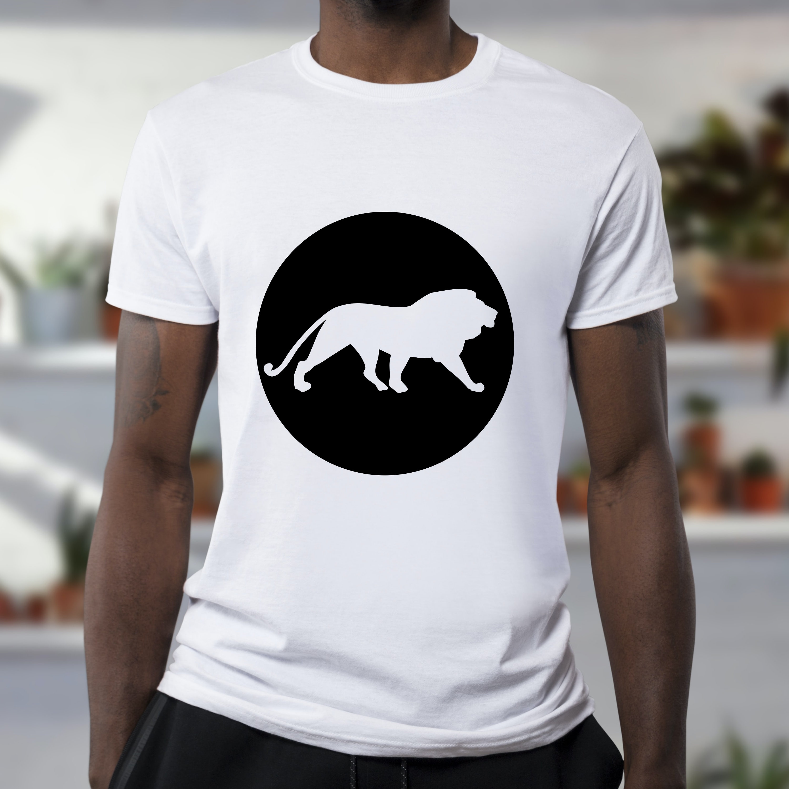 Bundle of 20 Africa Safari Animals Silhouette and Cutouts in Circles ...