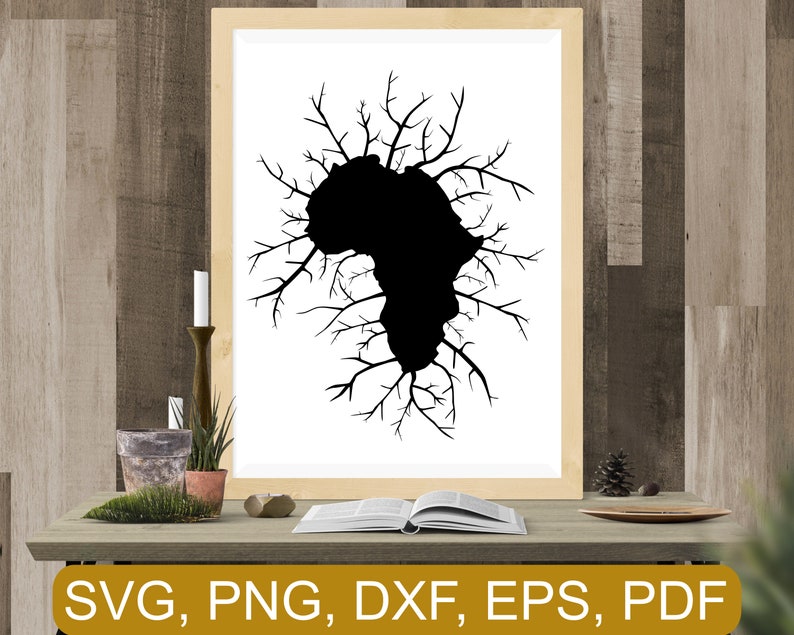African Roots Digital Downloadable Art. SVG Png, EPS, DXF and Pdf ...