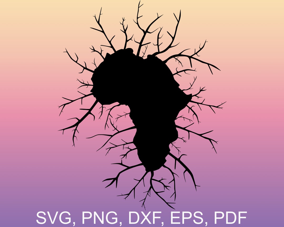 African Roots Digital Downloadable Art. SVG Png, EPS, DXF and Pdf ...