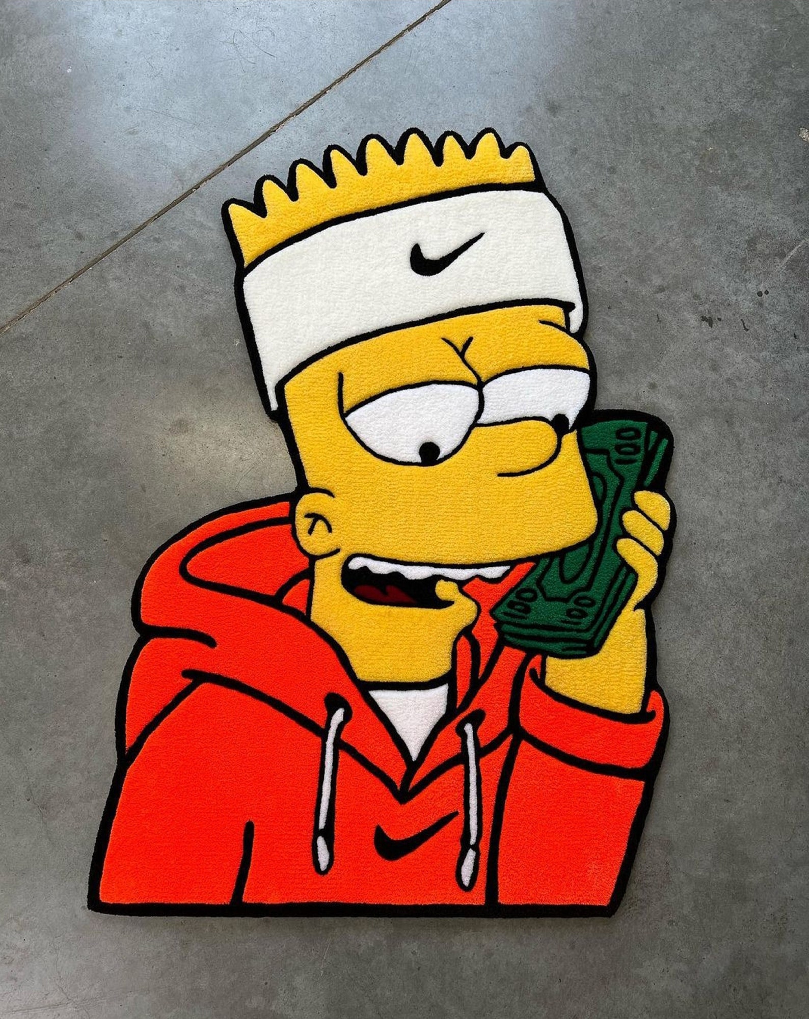 Bart Simpson Custom Tufted Rug/ Handmade Cartoon Tufting Rug - Etsy