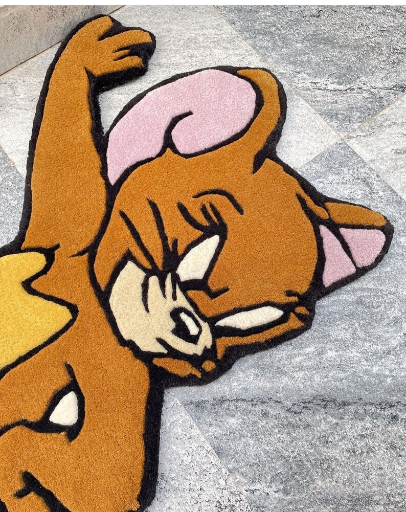 Jerry Custom Tufted Handmade Rug From Tom and Jerry - Etsy