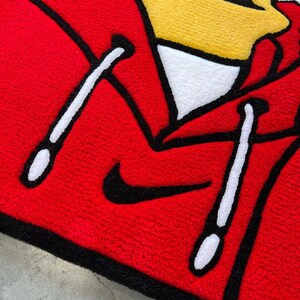 Bart Simpson Custom Tufted Rug/ Handmade Cartoon Tufting Rug - Etsy