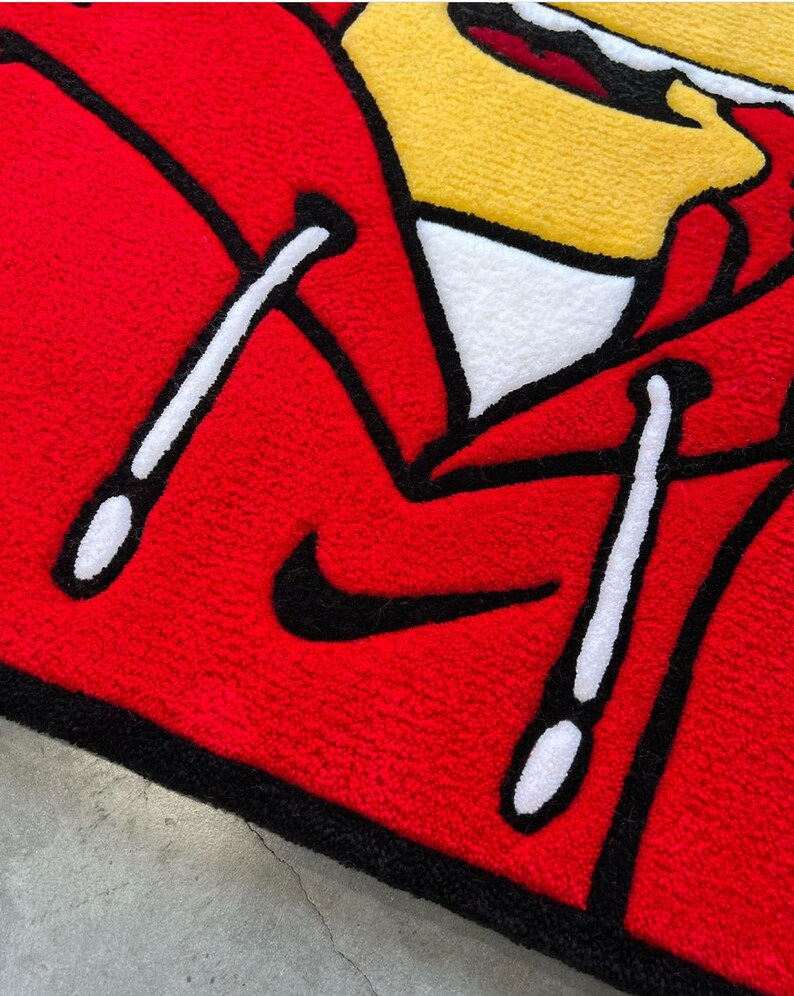 Bart Simpson Custom Tufted Rug/ Handmade Cartoon Tufting Rug - Etsy