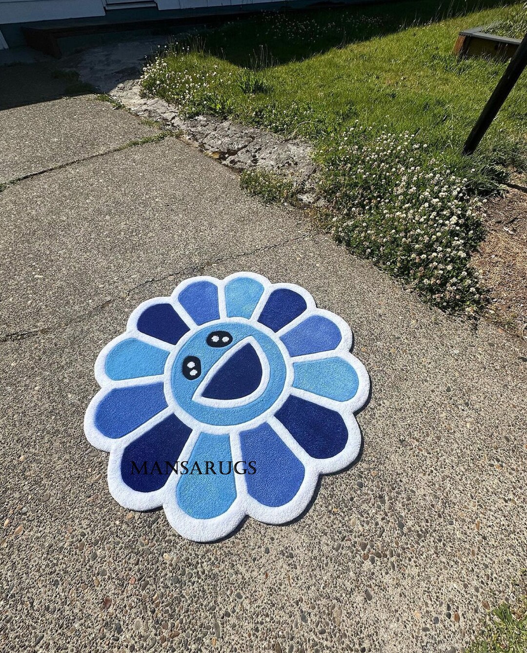 Cute Color Flower Smile Custom Handmde Tufted Rug - Etsy