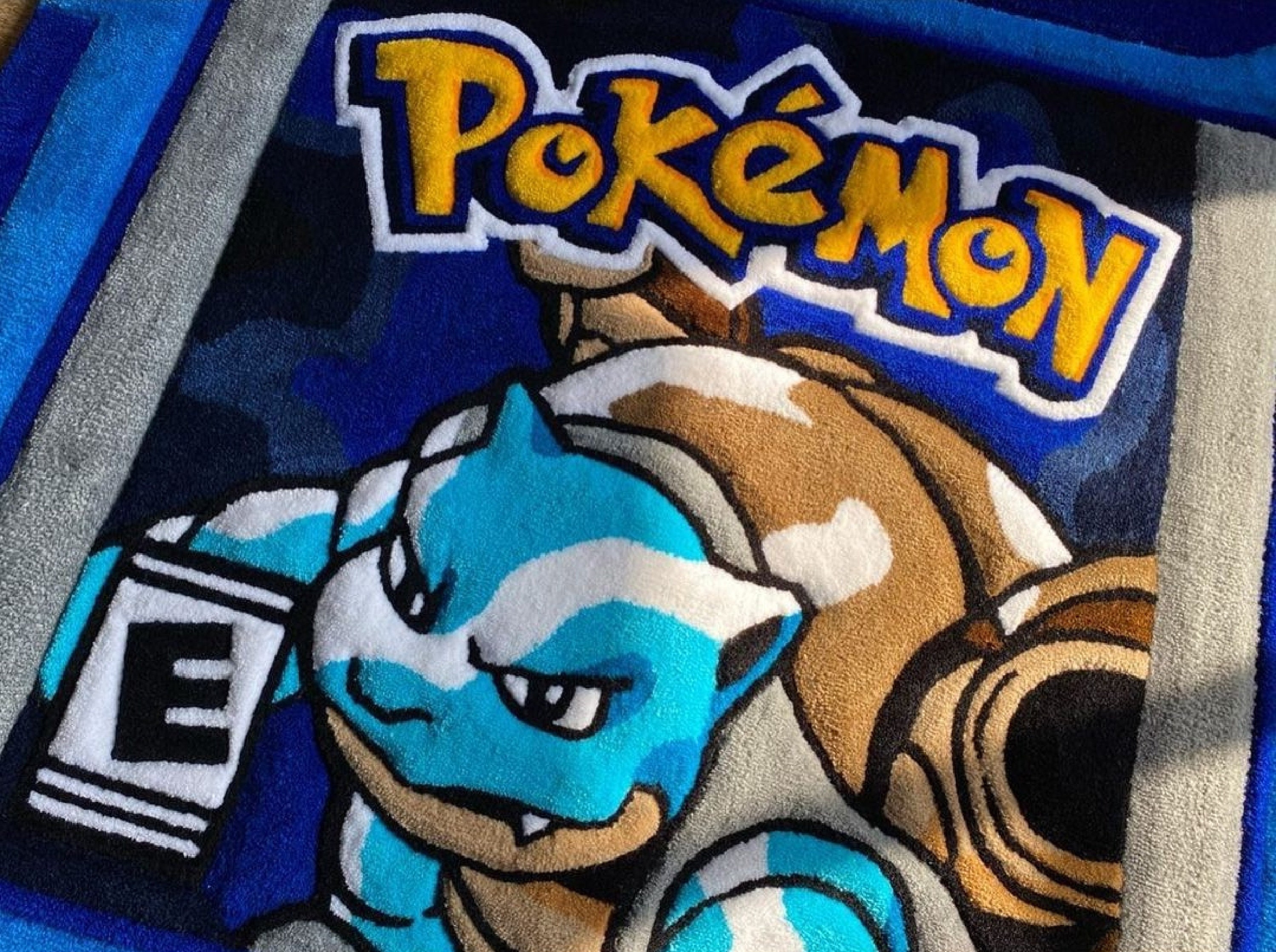 Handmade Custom Blastoise /video Game Rug/game Lover Rug/tufted Rug,art ...