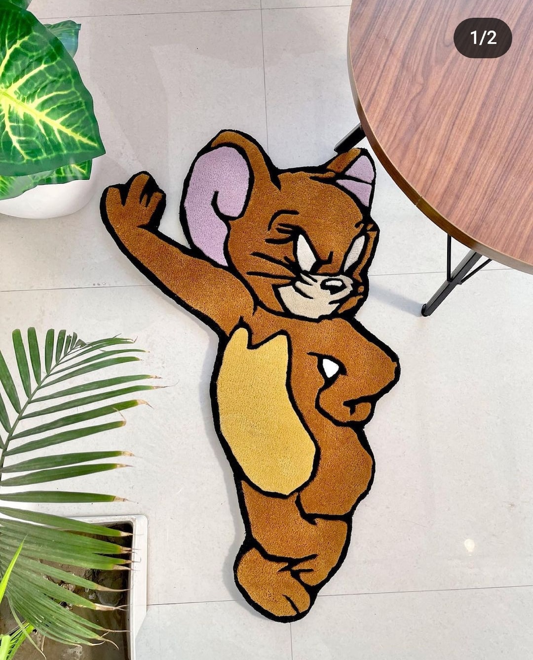 Jerry Custom Tufted Handmade Rug From Tom and Jerry - Etsy
