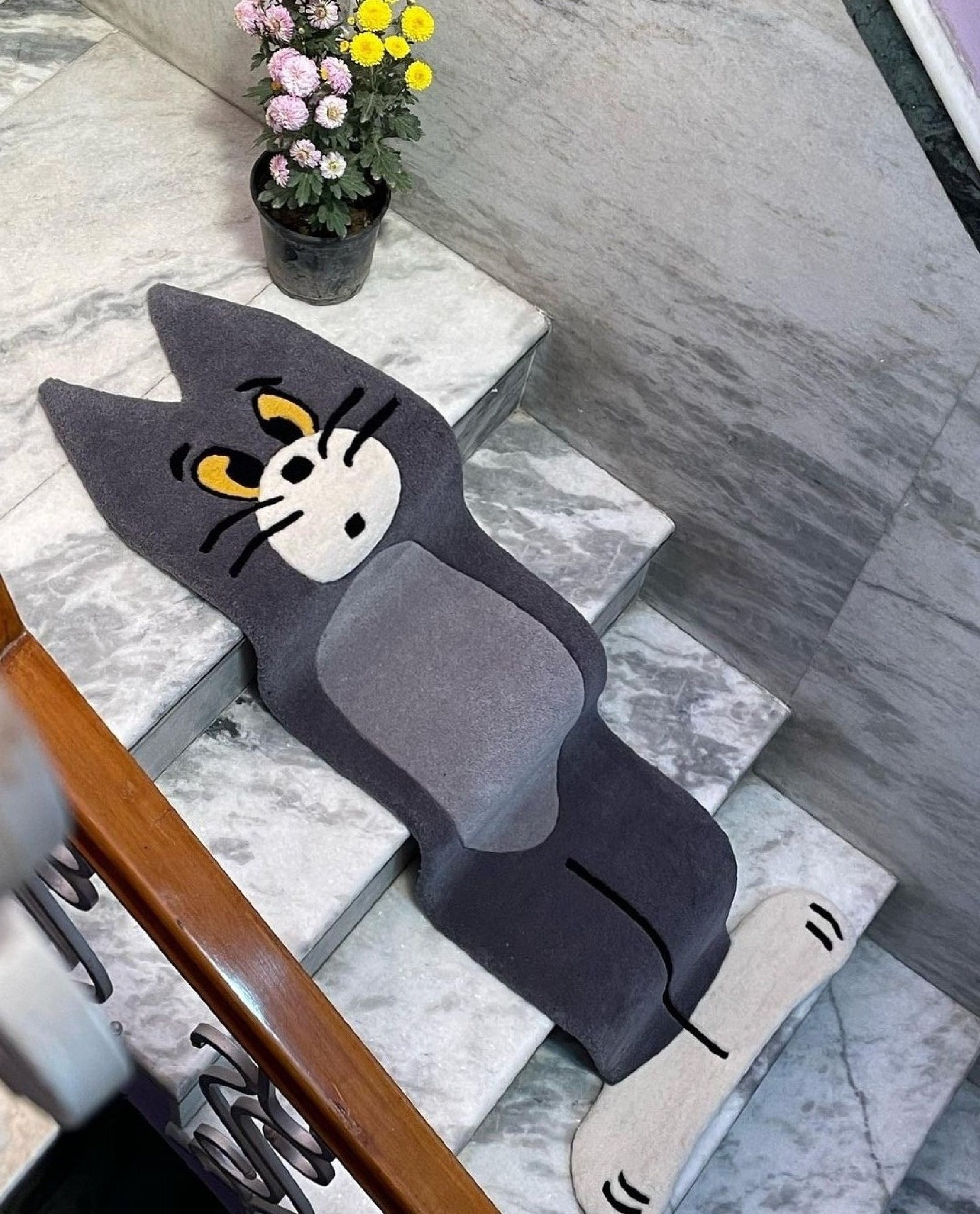 Flat Tom Custom Tufted Handmade Rug From Tom and Jerry - Etsy