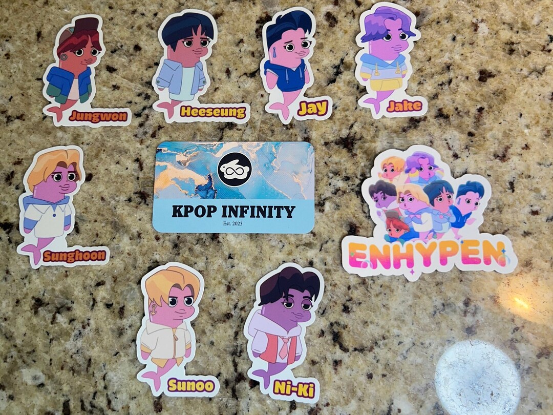 Baby Shark X Enhypen Stickers - Etsy