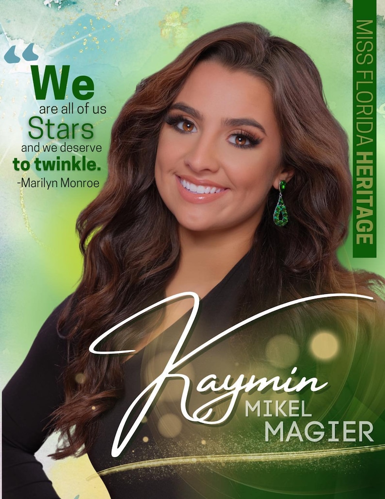 Pageant Ad Personalized, Downloadable in PNG or PDF - Etsy