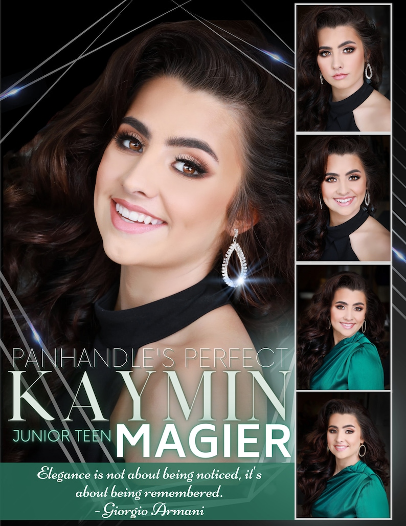 Pageant Ad Personalized, Downloadable in PNG or PDF - Etsy