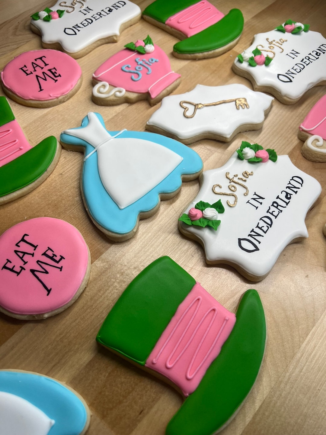 Alice in Wonderland/one/birthday Cookies - Etsy