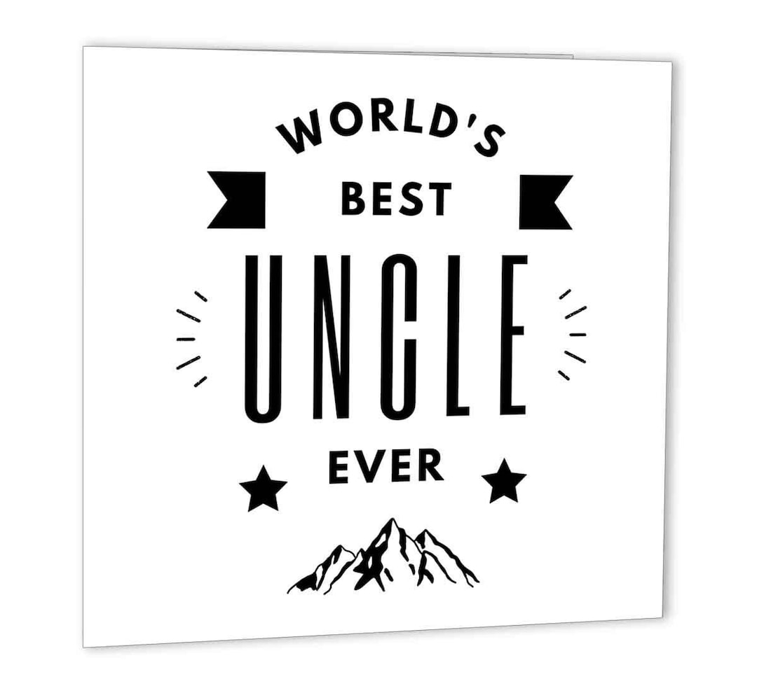 Uncle Birthday Card Worlds Best Uncle Happy Birthday 147 X - Etsy