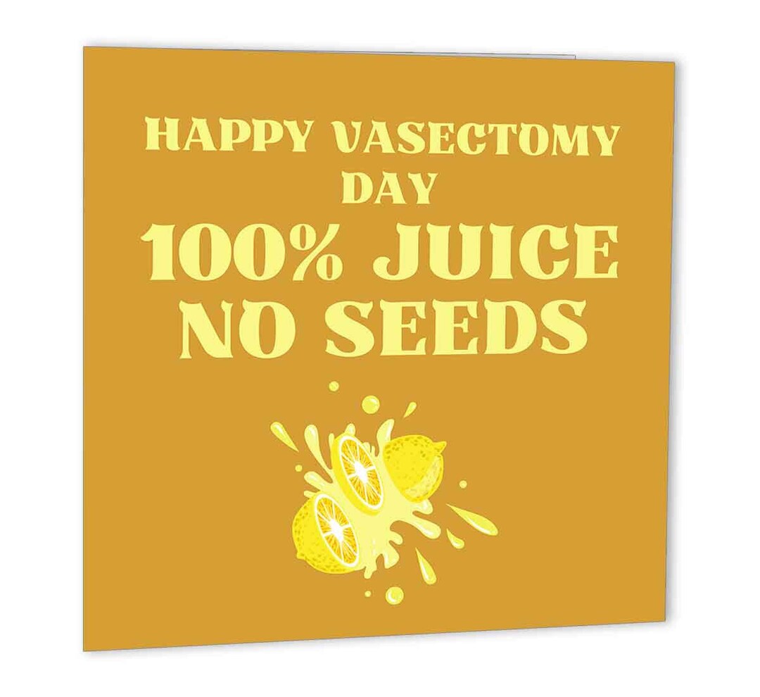 Vasectomy Card Funny Get Well Soon Cards for Men Get Well - Etsy
