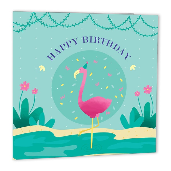Flamingo Birthday Card Messages - Etsy