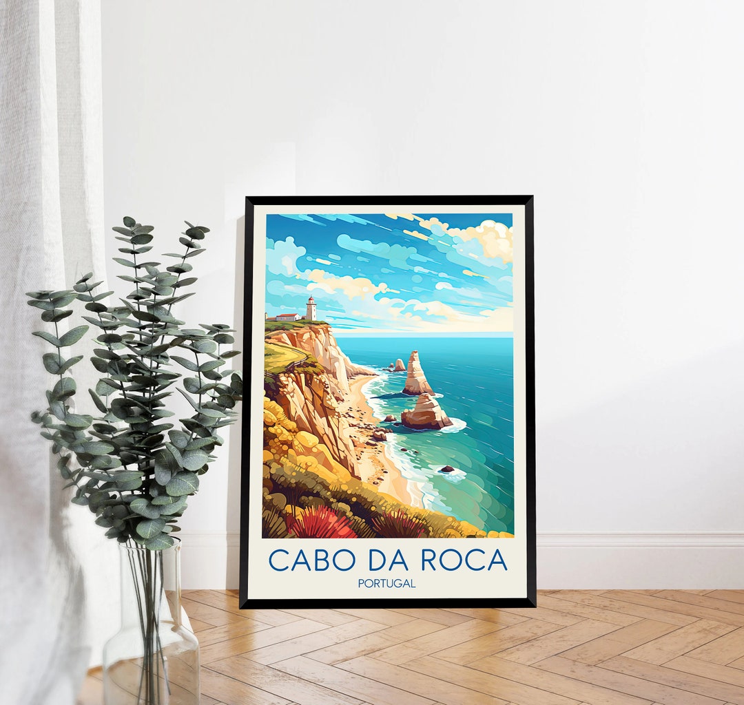 Cabo Da Roca Poster Cabo Da Roca Art Cabo Da Roca Print - Etsy