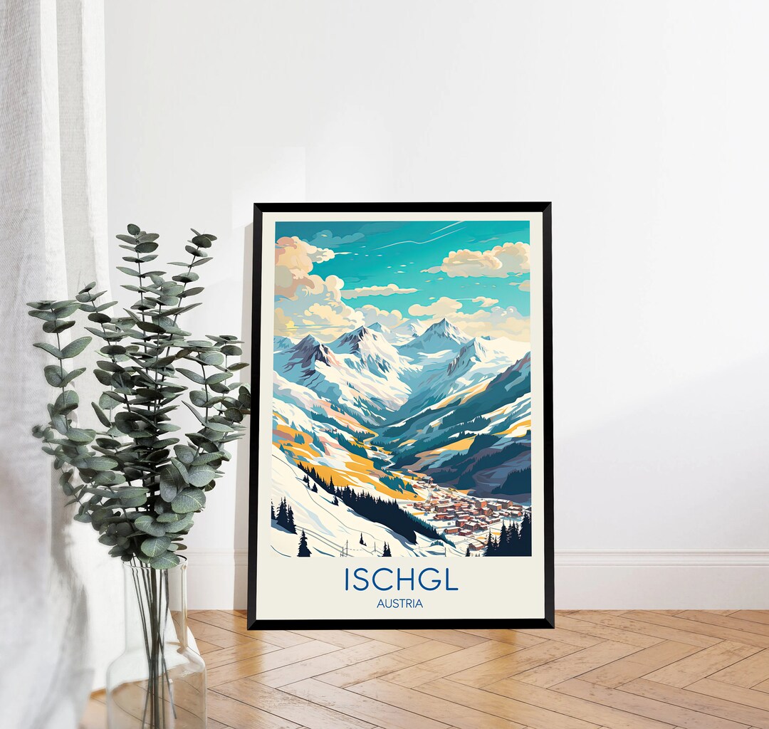 Ischgl Poster Ischgl Art Ischgl Print Ischgl Travel Poster - Etsy