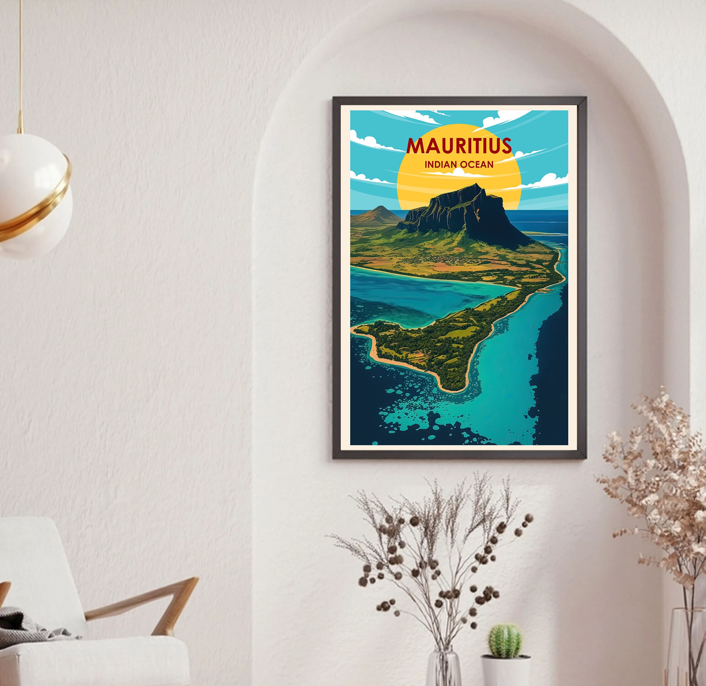 Mauritius Poster Mauritius Print Indian Ocean Poster - Etsy UK