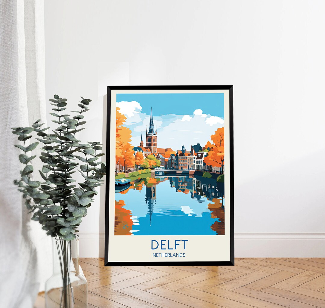 Delft Poster Delft Art Delft Print Delft Painting - Etsy